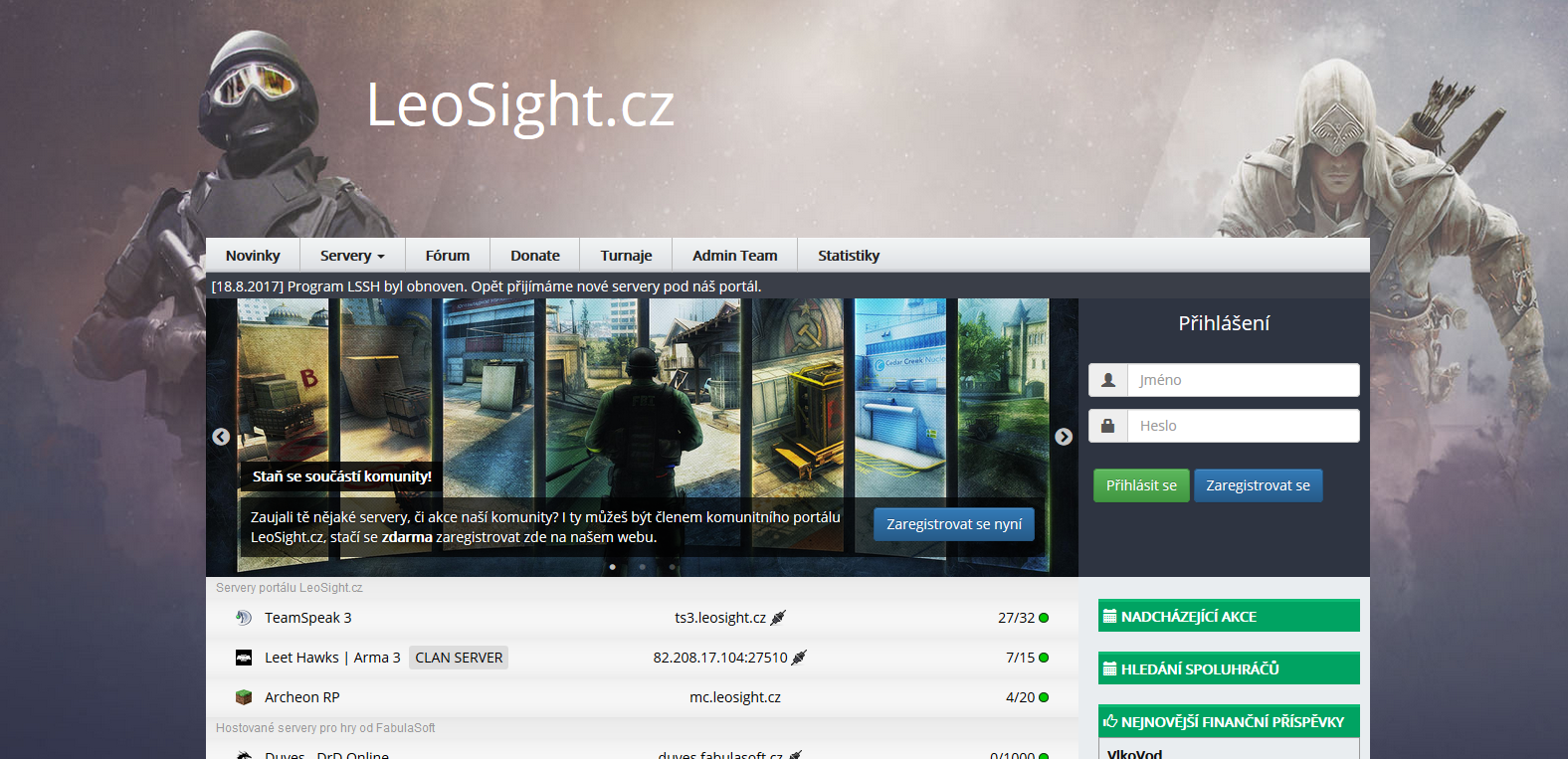 LeoSight.cz - Herní portál pro každého